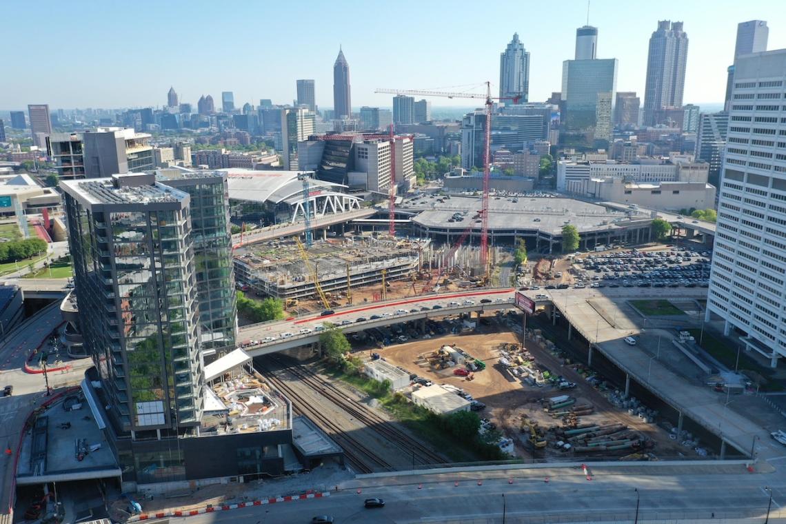 Photos: Where Centennial Yards stands, 420 days before World Cup begins | Urbanize Atlanta